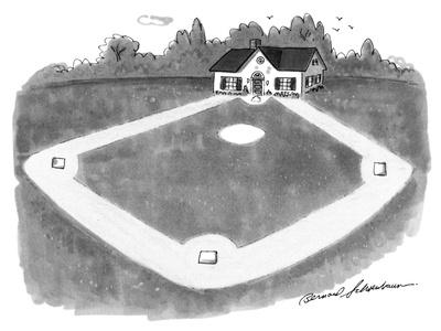 Baseball Field Pencil Drawing