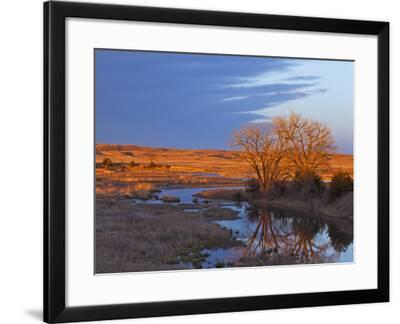 Bathed in Sunset Light the Calamus River in Loup County, Nebraska, USA ...