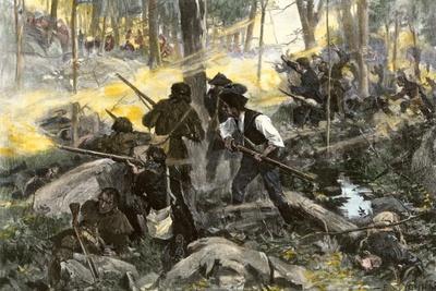 Revolutionary War Battle Scene