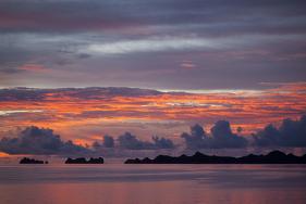 'Beautiful Cloud Formations at Sunset in Republic of Palau, Micronesia ...