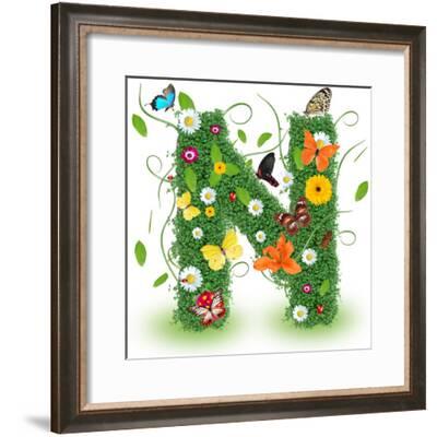 Beautiful Spring Letter "N" Art Print by Kesu01 | Art.com