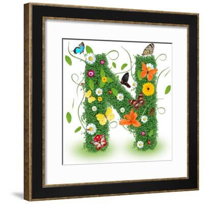 Beautiful Spring Letter "N" Art Print by Kesu01 | Art.com
