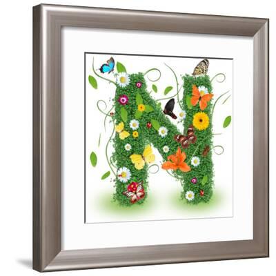 Beautiful Spring Letter "N" Art Print by Kesu01 | Art.com