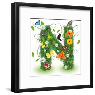 'Beautiful Spring Letter "N"' Art Print - Kesu01 | Art.com