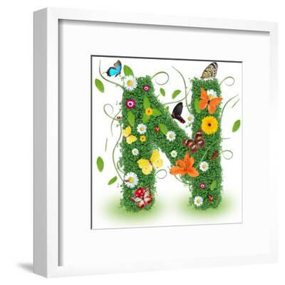 'Beautiful Spring Letter "N"' Art Print - Kesu01 | Art.com