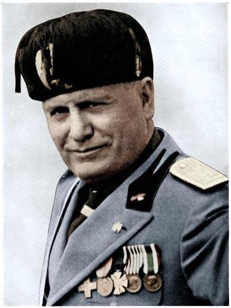 'Benito Mussolini, Italian fascist dictator, 20th century' Giclee Print ...