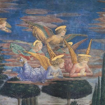 'Worshipping Angels' Art Print - Benozzo Gozzoli | Art.com