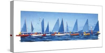 'First to the Mark' Stretched Canvas Print - Bernie Walsh | Art.com