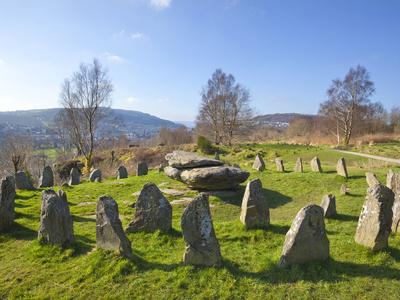'Ancient Gorsedd Stones, Pontypridd, Rhondda, South Wales, Wales ...