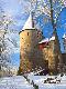 'Castell Coch in Snow, Tongwynlais, Cardiff, South Wales, Wales, United ...