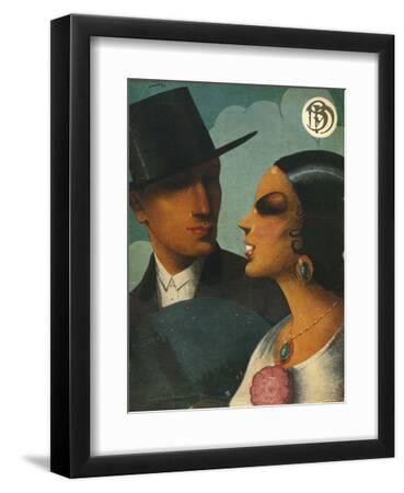 Blanco y Negro, Magazine Cover, Spain, 1920 Framed Giclee Print | Art.com