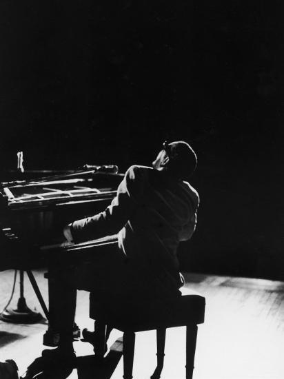 Blind Singer and Jazz Pianist Ray Charles Performing in Concert at ...