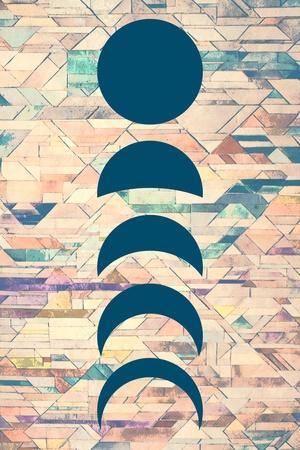 'Blue Moon Phases' Art Print - , 16.0 | Art.com