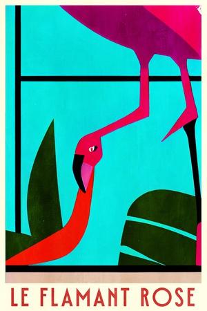 'Le Flamant Rose´' Giclee Print - Bo Anderson | Art.com
