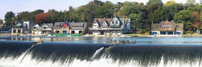 Boathouse Row at the Waterfront, Schuylkill River, Philadelphia ...