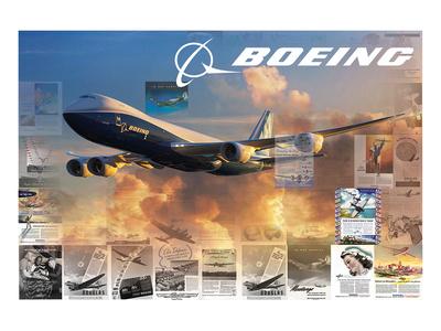 'Boeing History Poster' Premium Giclee Print | Art.com
