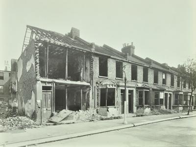 Bombed Houses, Trigo Road, Poplar, London, Wwii, 1943 Photographic ...