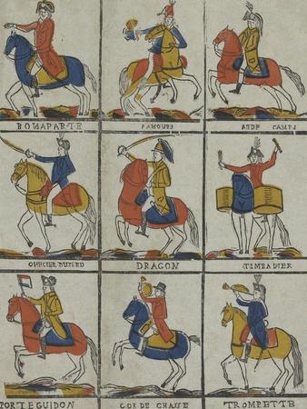 'Bonaparte, panour, aide camp, officier hussard, dragon timbalier ...