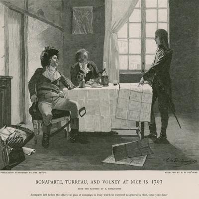 Bonaparte, Turreau, and Volney at Nice in 1793 Giclee Print | Art.com