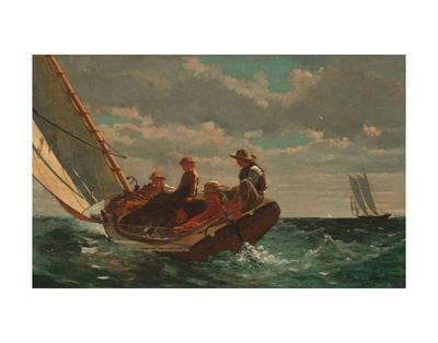'Breezing Up (A Fair Wind), 1873-1876' Art Print - Winslow Homer | Art.com
