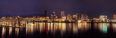 'Panoramic View of Portland Waterfront, Oregon, USA' Photographic Print ...