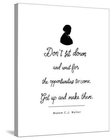 Inspiring Words - Walker Stretched Canvas Print - Brian Lesley Matison ...