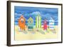 'Brighton Huts' Art Print - Paul Brent | Art.com
