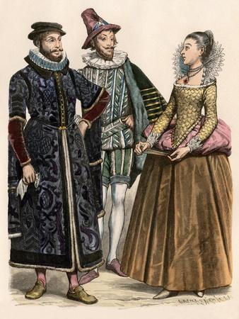 'British Uniform and Costume: English Merchant, Noble and Companion of ...