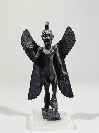 'Bronze Statuette Portraying Assyrian Demon Pazuzu' Giclee Print | Art.com