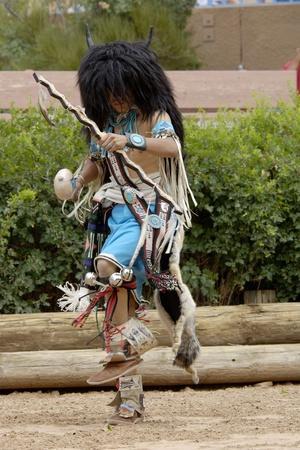 'Buffalo Dance Performed by a Zuni Pueblo Red-Tailed Hawk Dancer at the ...