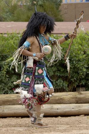 'Buffalo Dance Performed by a Zuni Pueblo Red-Tailed Hawk Dancer at the ...