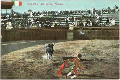 'Bullfight, Tijuana, Mexico' Art Print | Art.com
