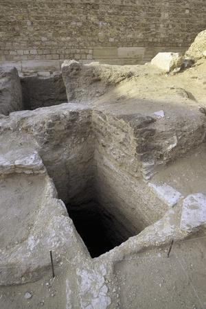 Burial Pit, Detail of Grave of Middle Class Person, Excavation Area ...