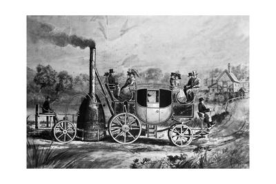 'Burstall and Hill Steam Carriage 1824' Giclee Print - | Art.com