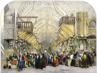 'Busy Drug Bazaar in Istanbul, 1850s' Giclee Print | Art.com