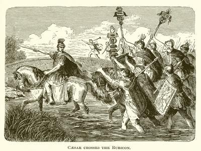 'Caesar Crosses the Rubicon' Giclee Print | Art.com