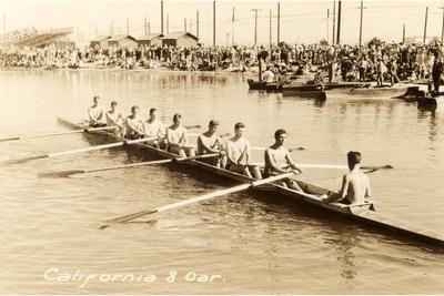 'California Eight Oar Rowing Team' Art Print | Art.com