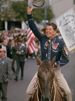 'California Republican Gubernatorial Candidate Ronald Reagan in Cowboy ...