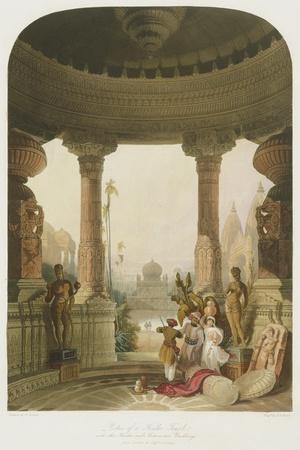 Portico of a Hindoo Temple Giclee Print - Captain Robert M. Grindlay ...