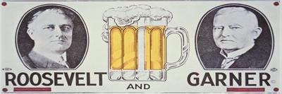 Car Plate for Campaign of Franklin D. Roosevelt for President, John ...