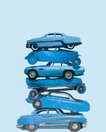 'Car Stack I' Giclee Print - Ben James | Art.com