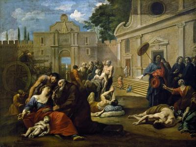 Cardinal Chigi Visiting Plague Victims, Italy Giclee Print | Art.com