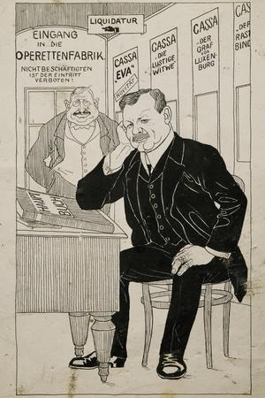 'Caricature of Franz Lehar' Giclee Print | Art.com