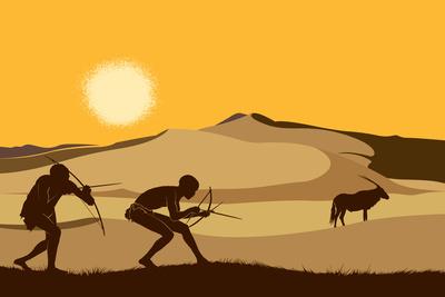 San Hunter-Gatherers in Africa Giclee Print - Carlo Kaminski | Art.com
