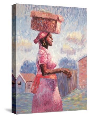 African Lady, 1988 Stretched Canvas Print - Carlton Murrell | Art.com