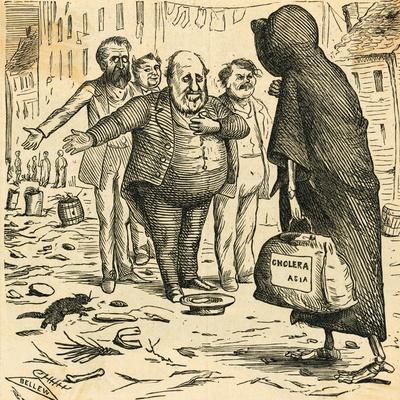 'Cartoon Criticizing Health Conditions' Giclee Print | Art.com