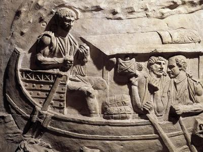 'Cast of the Trajan's Column, Detail: Roman Merchant Ship' Giclee Print ...