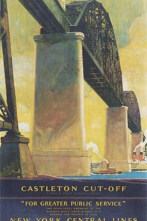 'Castleton Cut-Off Trestle' Art Print | Art.com