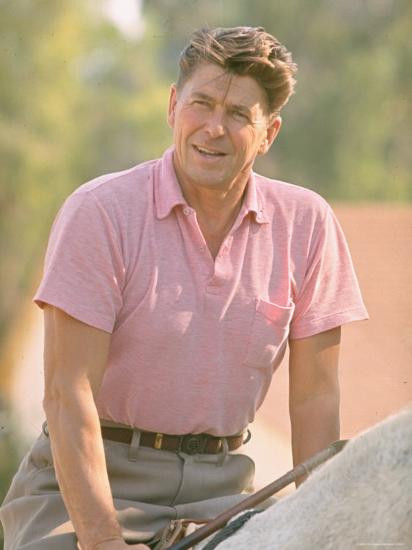 Casual Portrait of California Governor Candidate Ronald Reagan Outside ...