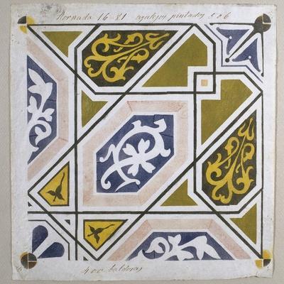 Catalan Modernism. Original Desing of Tile for the Decoration of the ...